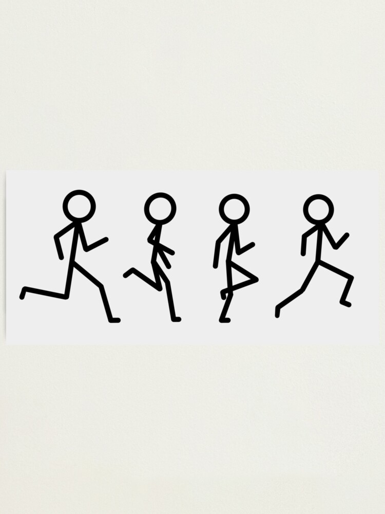 Stick Man Running Sequence