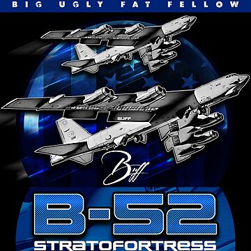 "B-52 Stratofortress U.S. long-range heavy bomber" Sticker for Sale by ...