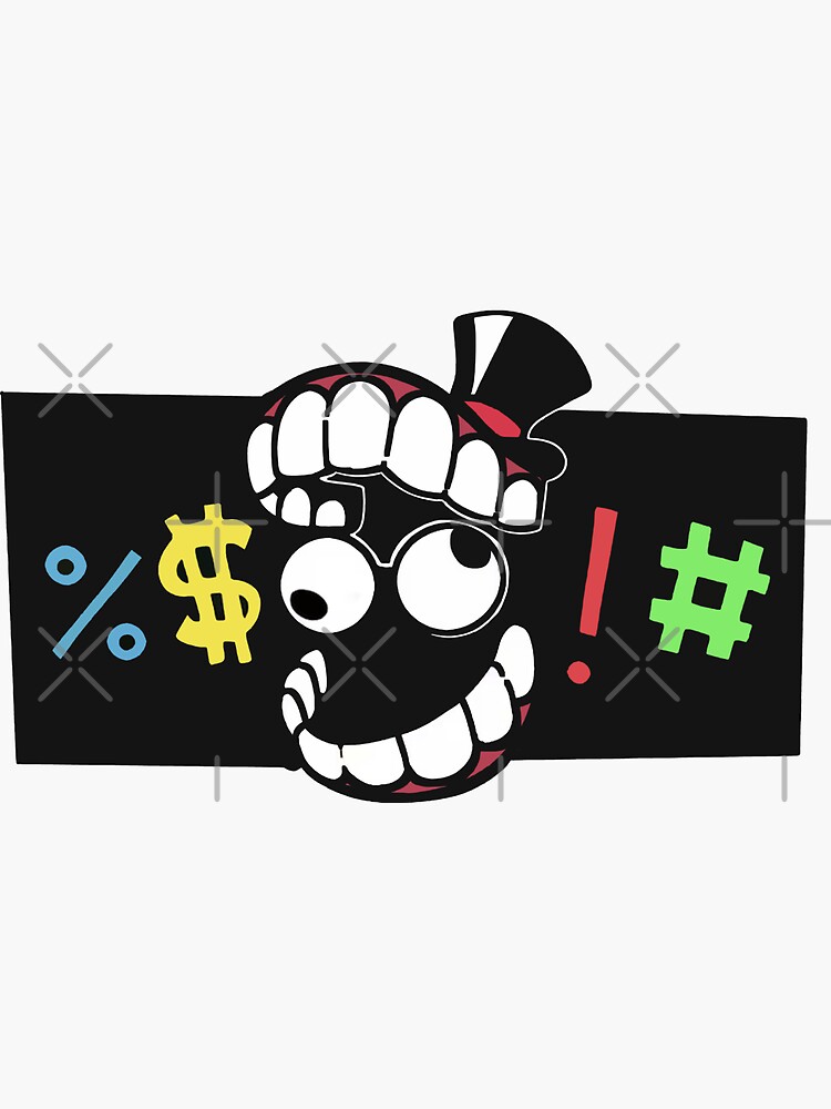 "Amazing Digital Circus Swear" Sticker for Sale by SunMayDown | Redbubble