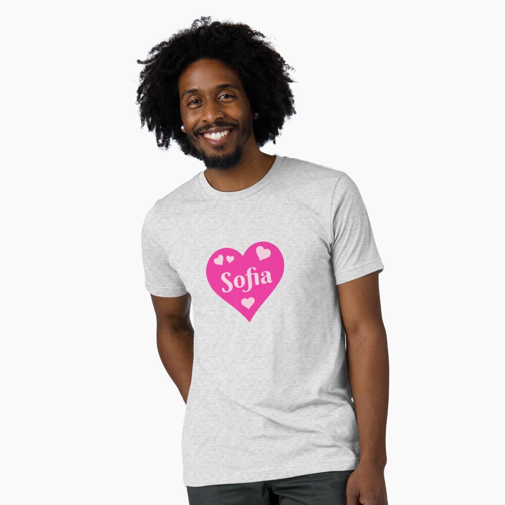 "Sofia Name Pink Heart " Sticker for Sale by jeallan | Redbubble