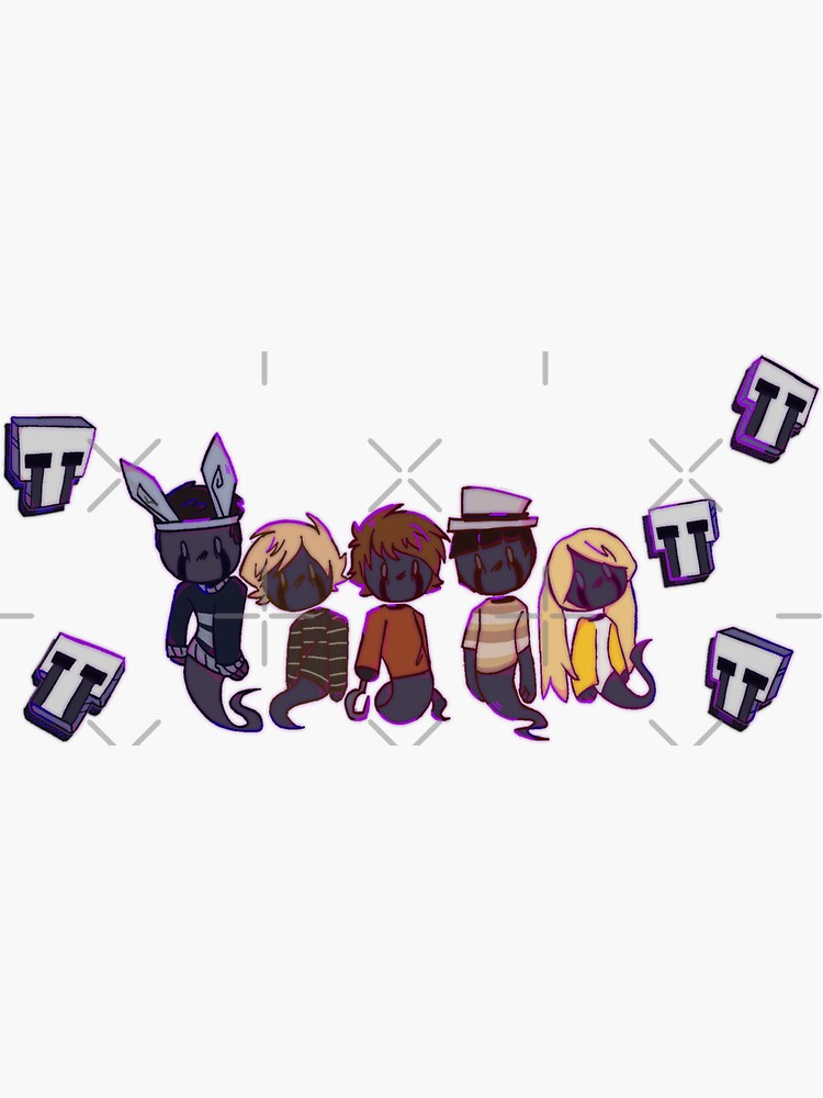 "chibi FNAF - movie ghost children themed" Sticker for Sale by Cyan ...