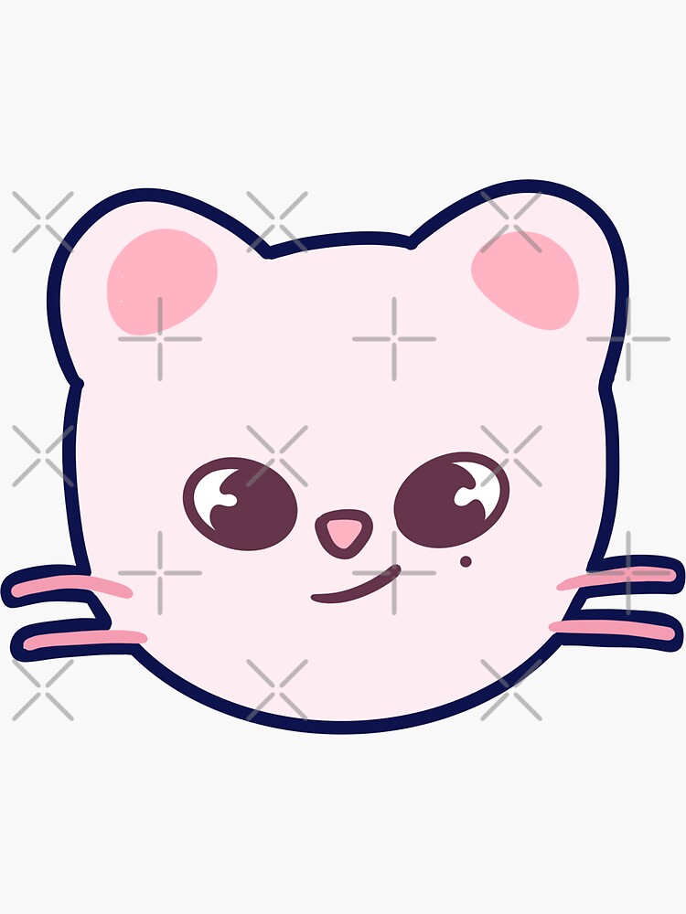 "STRAY KIDS (SKZOO) Hyunjin’s Character Jiniret’s Face " Sticker for ...