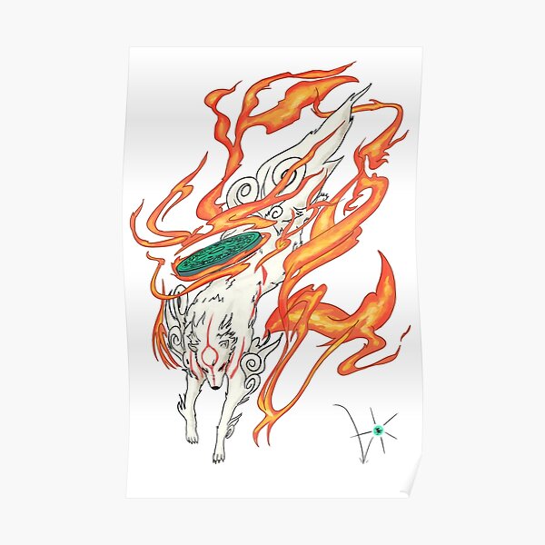 "Amaterasu!" Poster for Sale by choknater | Redbubble