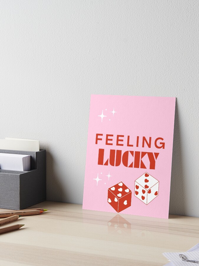 "Feeling Lucky, Lucky Girl, Luckiest Girl, Inspirational, Preppy, Pink ...