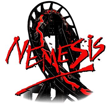 "Nemesis Alton Towers Black Track & Logo" Sticker for Sale by Michael D ...
