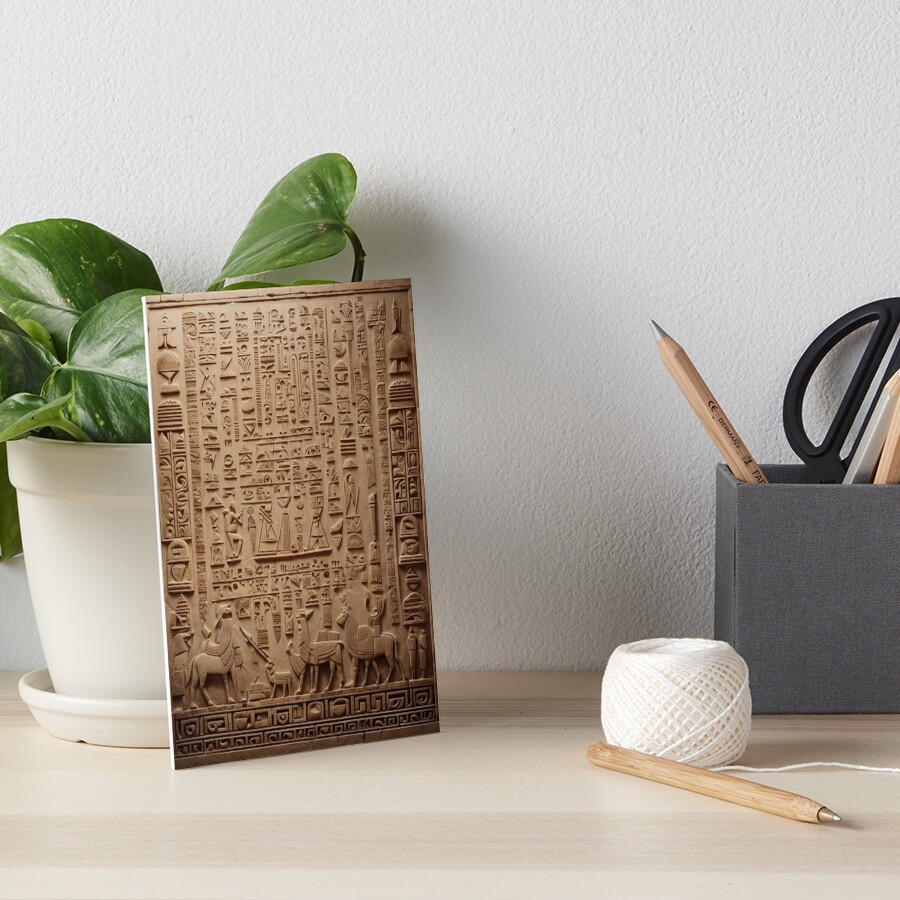 "Ancient Wisdom: A Sumerian Cuneiform Homage B" Poster for Sale by ...