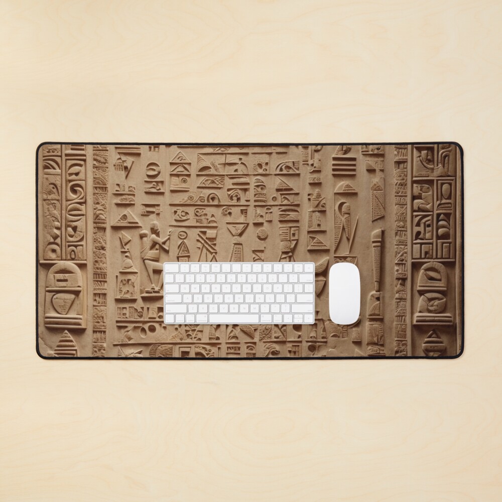 "Ancient Wisdom: A Sumerian Cuneiform Homage B" Poster for Sale by ...