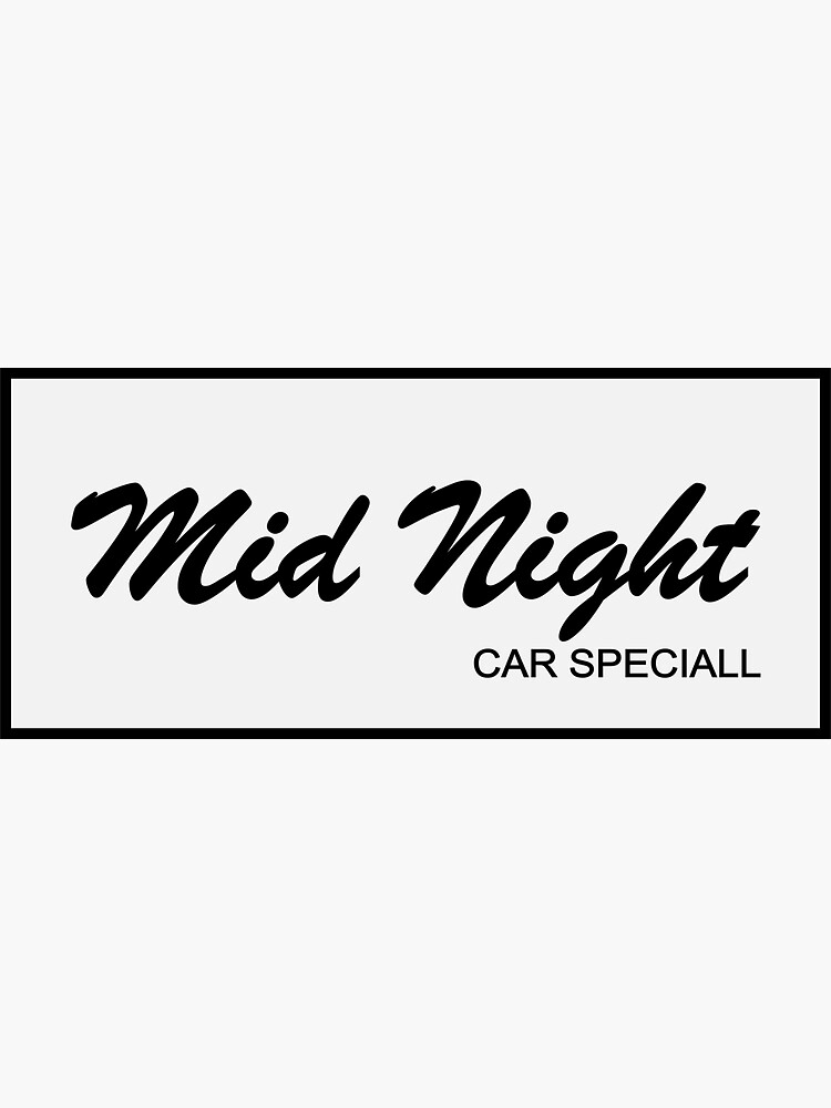 "Mid Night Club sticker " Sticker for Sale by HashiriyaShop | Redbubble