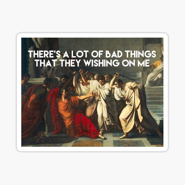 "Caesar - Bad Things" Sticker for Sale by isabelbel | Redbubble