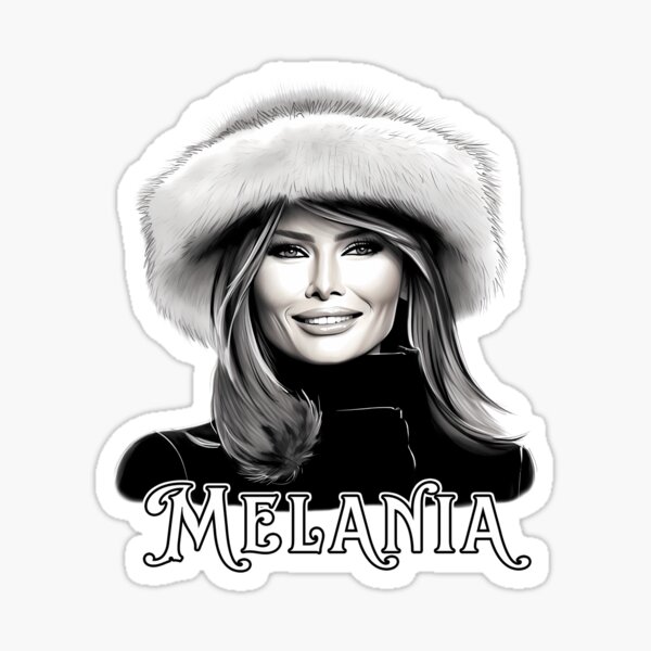 "Melania" Sticker for Sale by Rickie Pauley | Redbubble