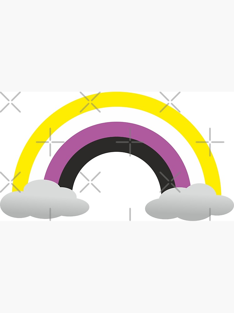 "Non-Binary Rainbow LGBTQ+" Poster by DaniiAnn | Redbubble