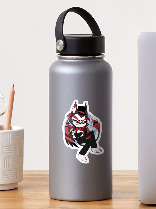 "Husk Pan Pride-Hazbin Hotel" Sticker for Sale by Beazzlbug | Redbubble