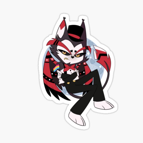 "Husk Pan Pride-Hazbin Hotel" Sticker for Sale by Beazzlbug | Redbubble