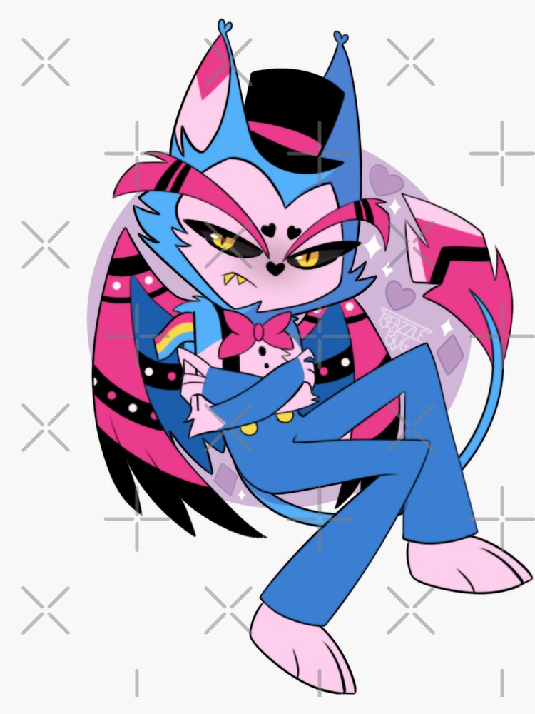 "Husk Pan Pride Palette-Hazbin Hotel" Sticker for Sale by Beazzlbug ...