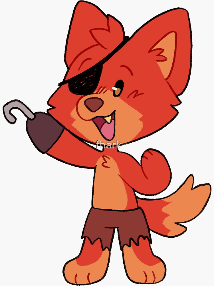 "foxy" Sticker for Sale by fhark | Redbubble