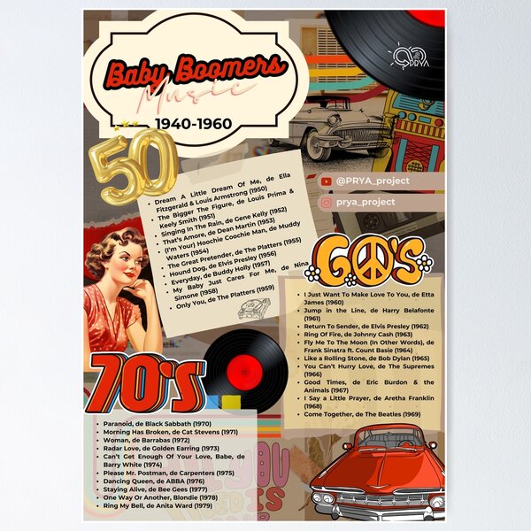 "BABY BOOMERS GENERATION" Poster for Sale by VeKeArt | Redbubble