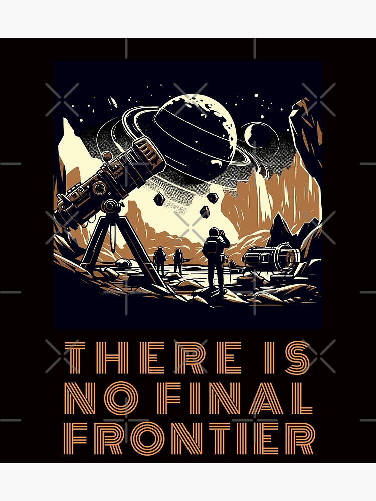 "Vintage Space Design of space explorers, there is no final frontier ...