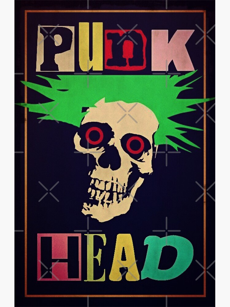 "PUNK HEAD " Sticker by BobbyG305 | Redbubble