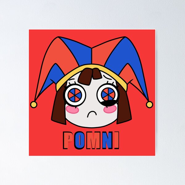 "Pomni with Name (The Amazing Digital Circus)" Poster for Sale by ...