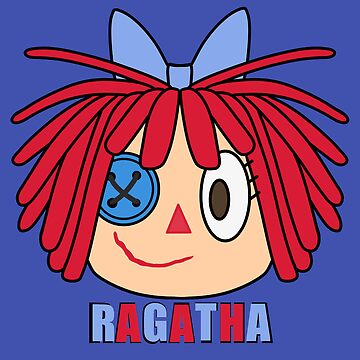 "Ragatha with Name (The Amazing Digital Circus)" Sticker for Sale by ...