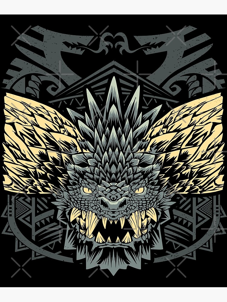 "Nergigante MHW" Poster by Dandeelion | Redbubble