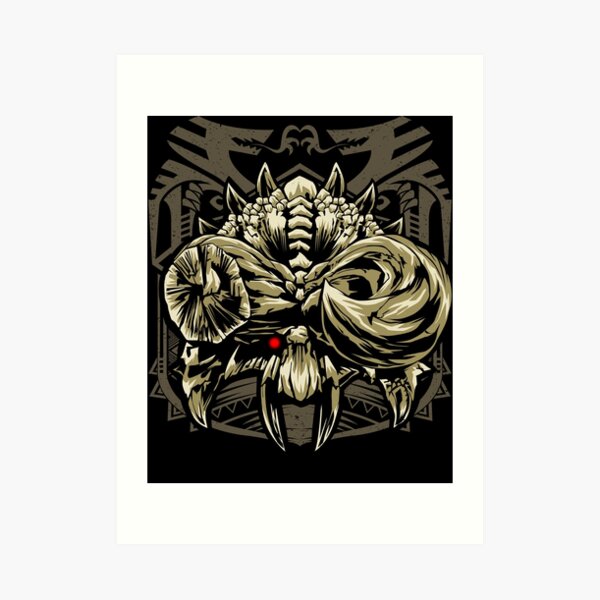 "Diablos MHW" Art Print by Dandeelion | Redbubble