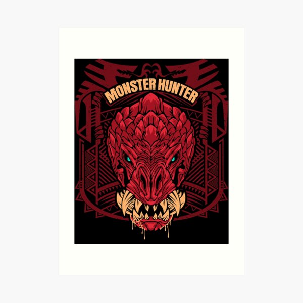 "Odogaron Monster Hunter" Art Print by Dandeelion | Redbubble