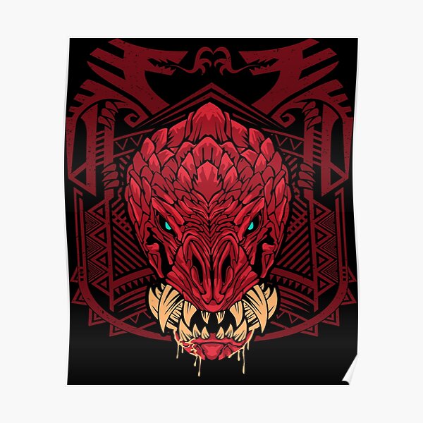 "Odogaron MHW" Poster by Dandeelion | Redbubble