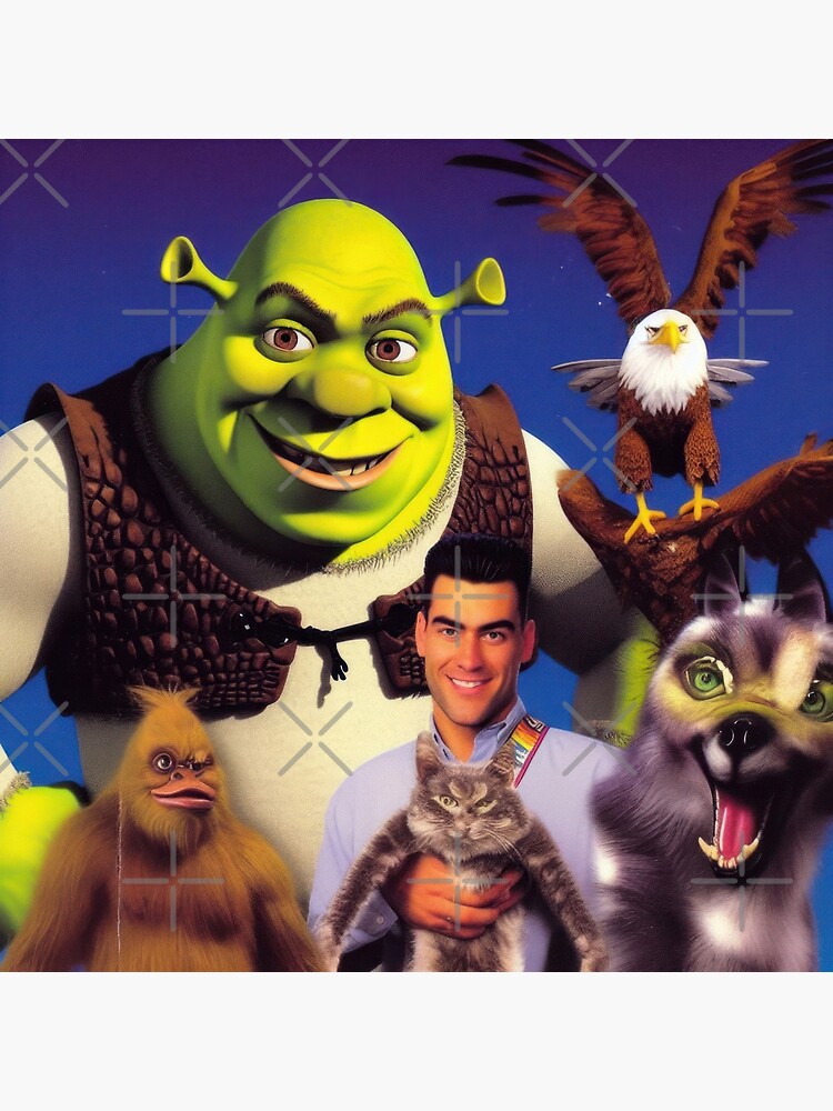 "Cursed Family - Shrek and some people with an eagle" Poster by atikus ...