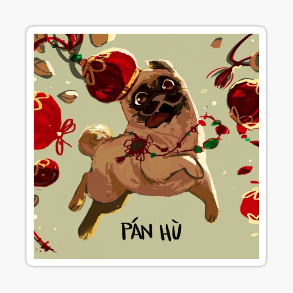 "Mytho doggos Panhu" Sticker for Sale by erinyedust | Redbubble