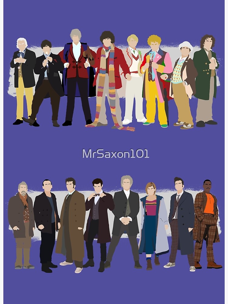 "The 15 Doctors" Poster for Sale by MrSaxon101 | Redbubble