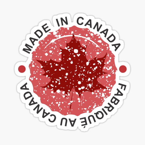 "Made in Canada" Sticker for Sale by canadianexpat | Redbubble