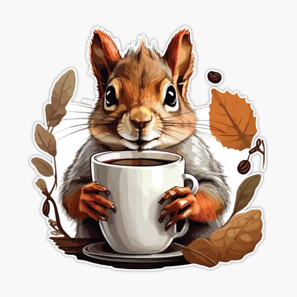Squirrels With Coffee