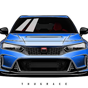 "Civic Type R FL5 - JDM Car Art" Sticker for Sale by ThugRace Apparels ...
