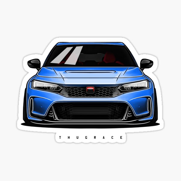 "Civic Type R FL5 - JDM Car Art" Sticker for Sale by ThugRace Apparels ...