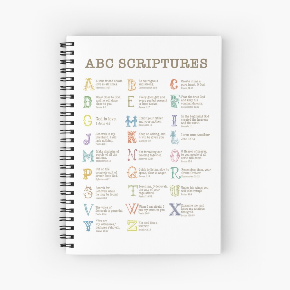 "ABC SCRIPTURES (LIGHT)" Poster for Sale by JenielsonDesign | Redbubble