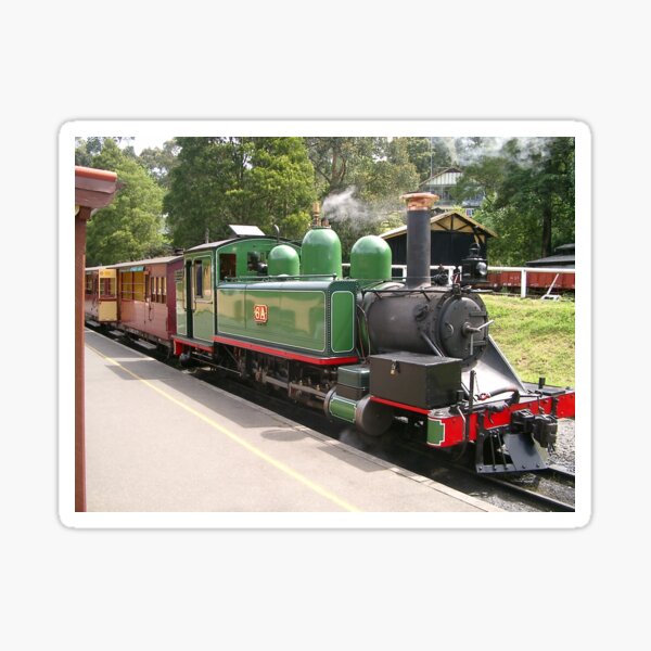 "Puffin Billy Train station " Sticker for Sale by LouisArt22 | Redbubble