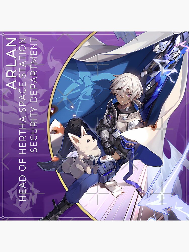 "Arlan Honkai Star Rail" Sticker for Sale by dudu-inpajamas | Redbubble
