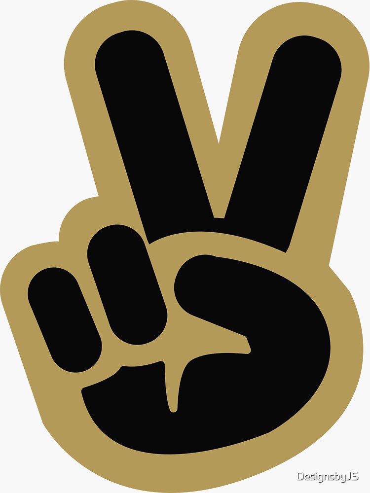 "UCF Peace Sign" Sticker for Sale by DesignsbyJS | Redbubble