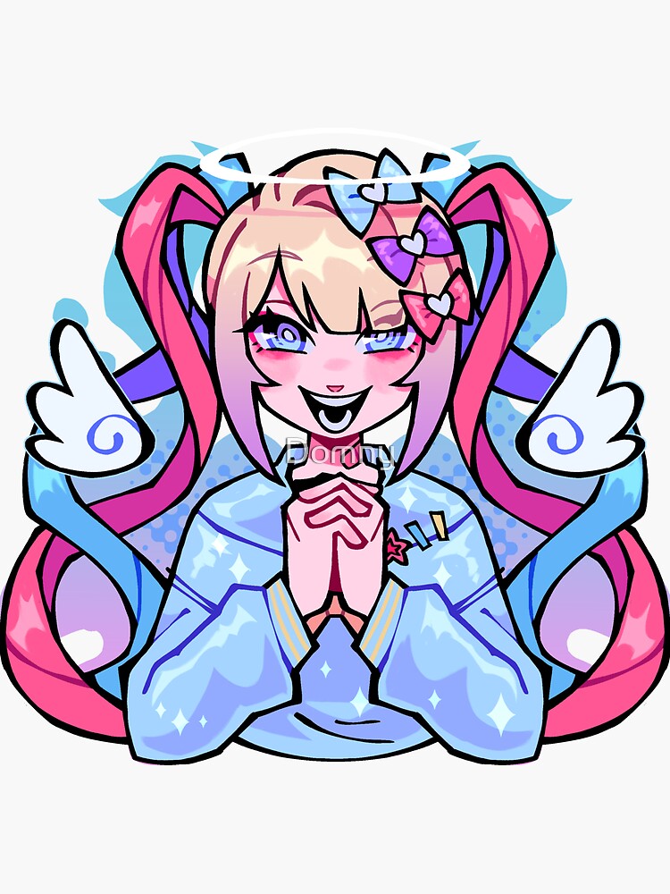 "Needy Streamer Overload | OMGKawaiiAngel" Sticker by Domny | Redbubble