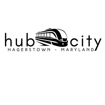 "Hub City Modern Rail" Sticker for Sale by Derek Henson | Redbubble