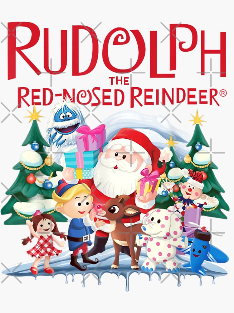 "Cute Rudolph The Red Nosed Reindeer Christmas Special Xmas" Sticker ...