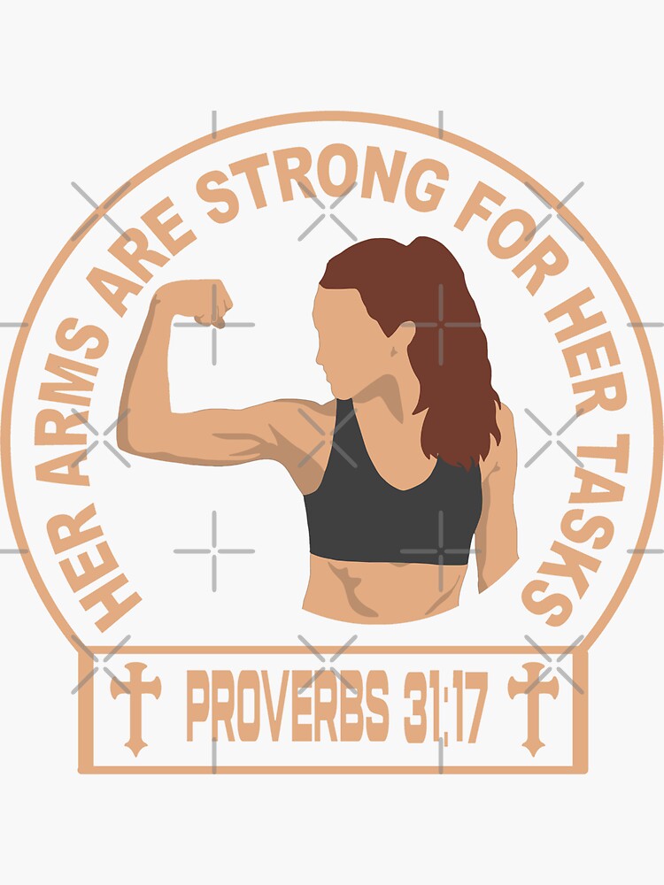 "Bible workout motivation for strong women| Proverbs 31:17 her arms are ...