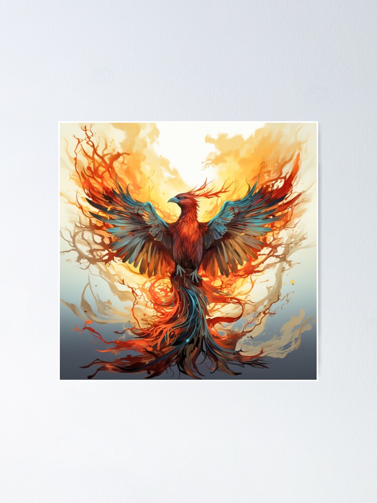 "The Phoenix: A Symbol of Resilience and Rebirth" Poster for Sale by ...
