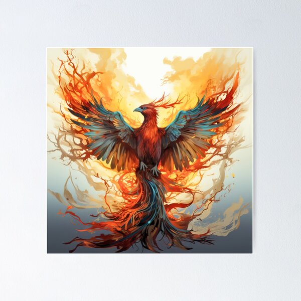 "The Phoenix: A Symbol of Resilience and Rebirth" Poster for Sale by ...