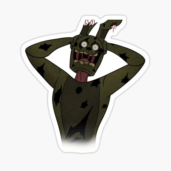 "Springtrap Sticker (Magma Ren Design)" Sticker for Sale by MagmaRen ...