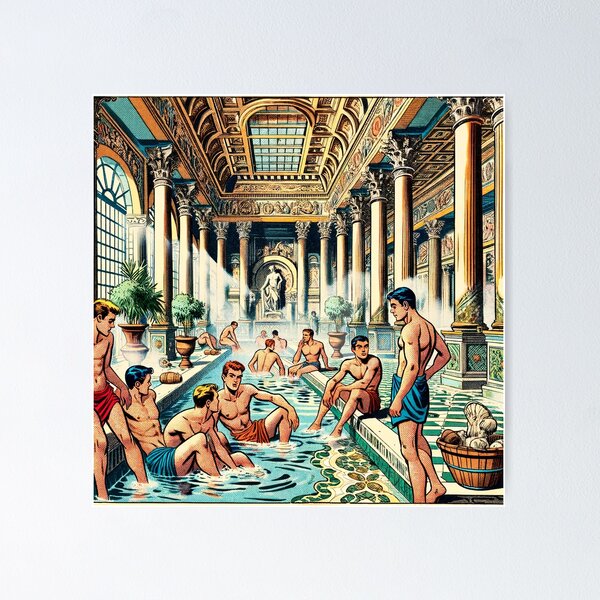 "Antique Roman Bath" Poster for Sale by CadenInspire | Redbubble