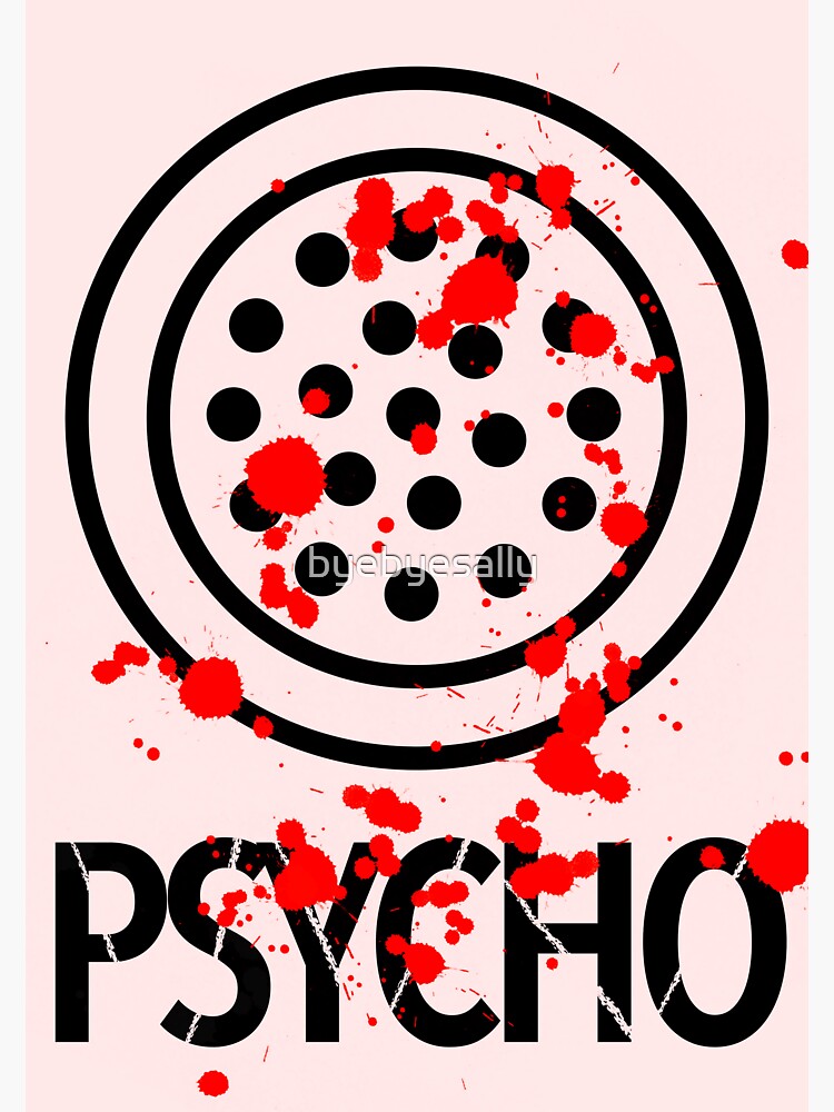 "Psycho Shower Drain (lightbackground)" Sticker for Sale by byebyesally ...