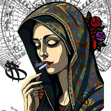 "Smoking Kills Mary" Sticker for Sale by Qhapaq-DesingCo | Redbubble