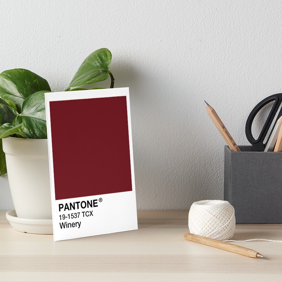 "Pantone Winery, Red / Maroon" Poster for Sale by Mushroom-Gorge ...